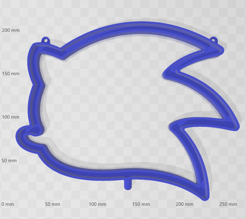 Sonic the Hedgehog LED Neon Light by 815 Design | Download free STL ...