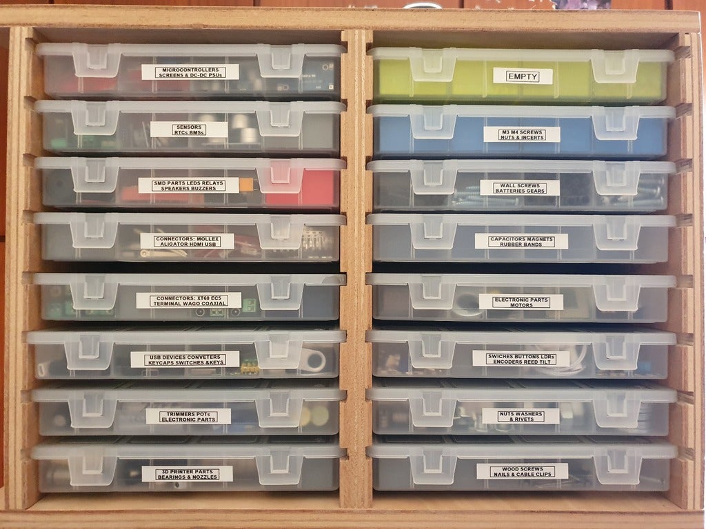 Small boxes with labeled compartments by stratos vasilas | Download ...