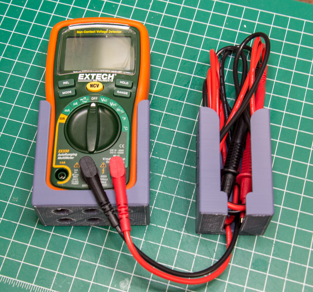 Extech EX330 Multimeter & Lead Wall Mount by Bobot | Download free STL ...