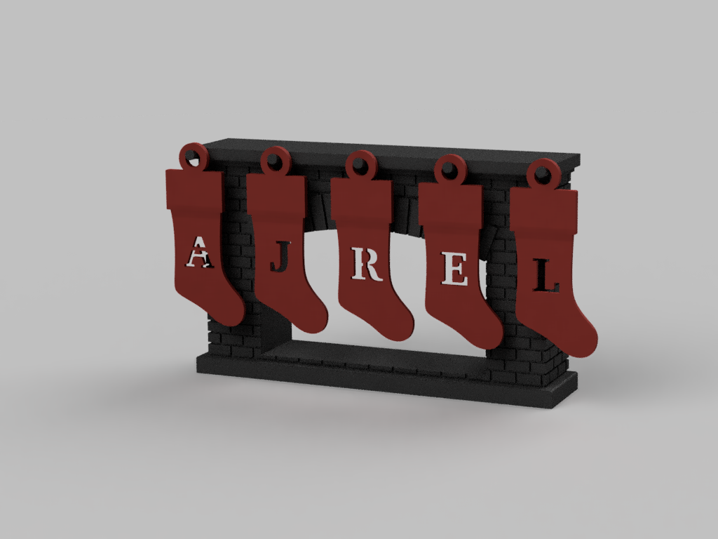 Personalized Stocking Hanger Decoration by MooseMath | Download free ...