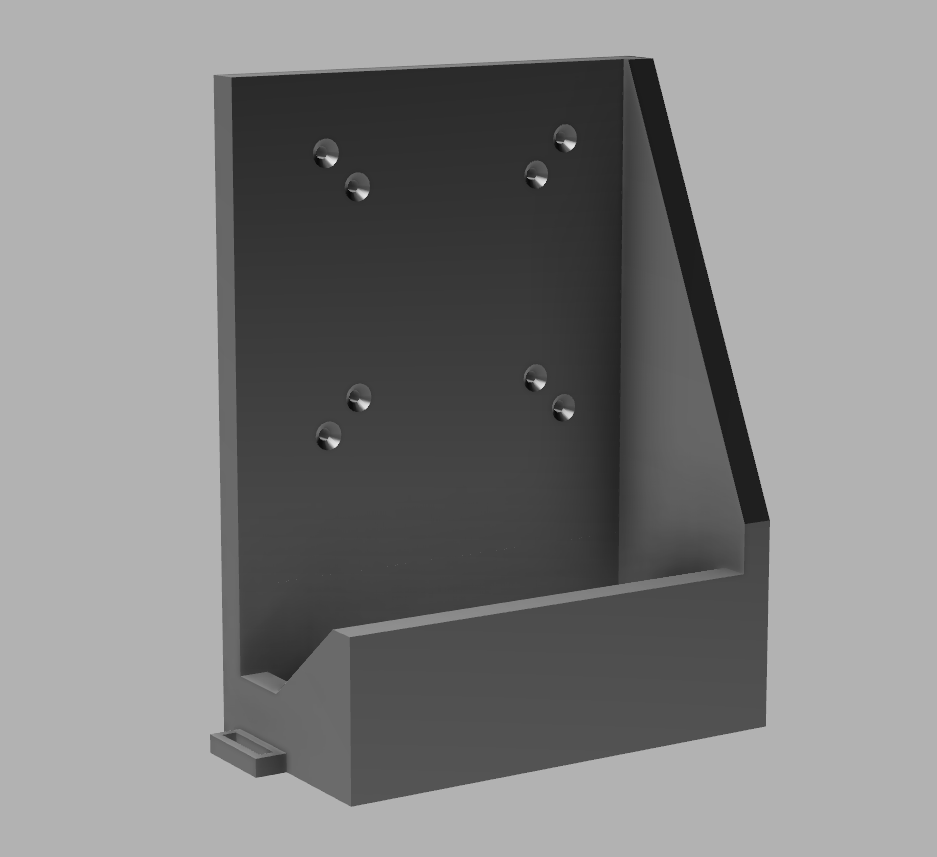 XBOX Series S Behind TV Vesa Mount Stand - 100mm and 75mm Hole Pattern ...