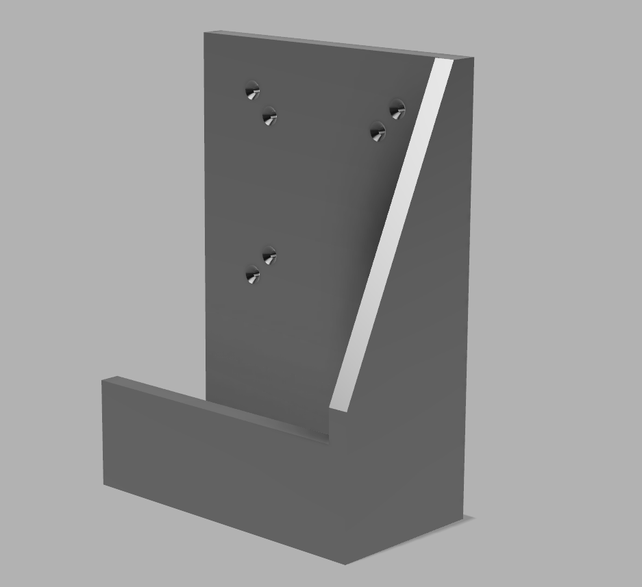 XBOX Series S Behind TV Vesa Mount Stand - 100mm and 75mm Hole Pattern ...