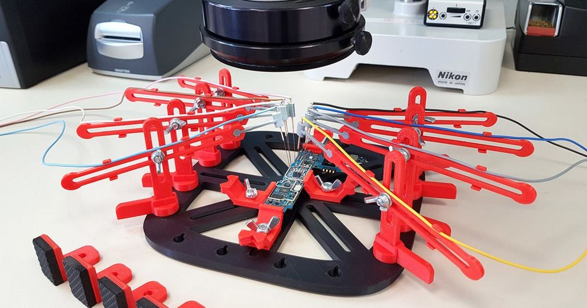 PCB Workstation with Nano-Probes by giufini | Download free STL model | Printables.com