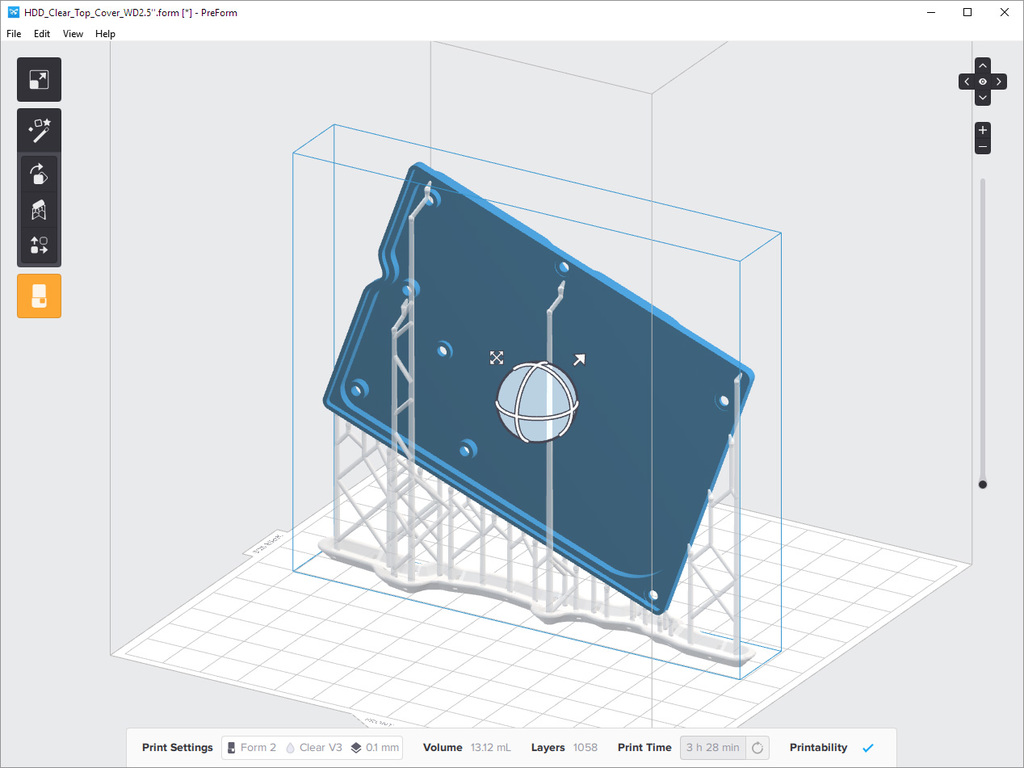 HDD Clear Top Cover (Western Digital 2.5'') by giufini | Download free ...