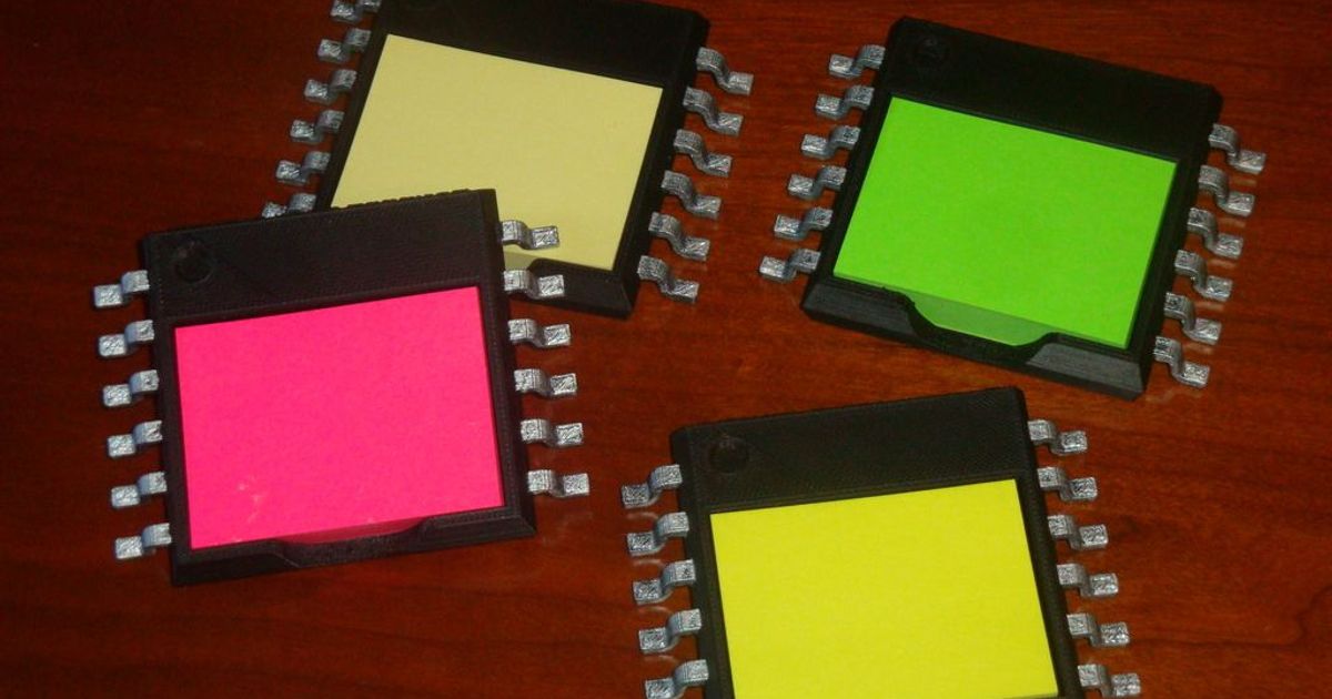 Mini Post-It Holder Chip by giufini | Download free STL model ...
