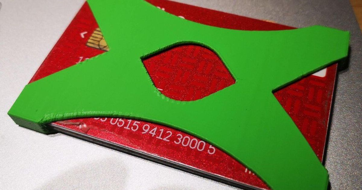 Credit card holder - Fully parametric by MBStudio | Download free STL ...