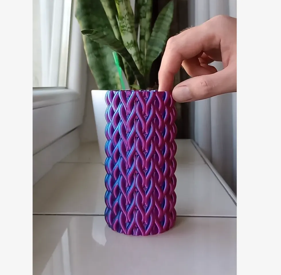 Knitted Vase Coarse (vase mode) by Lucasfrit | Download free STL model ...