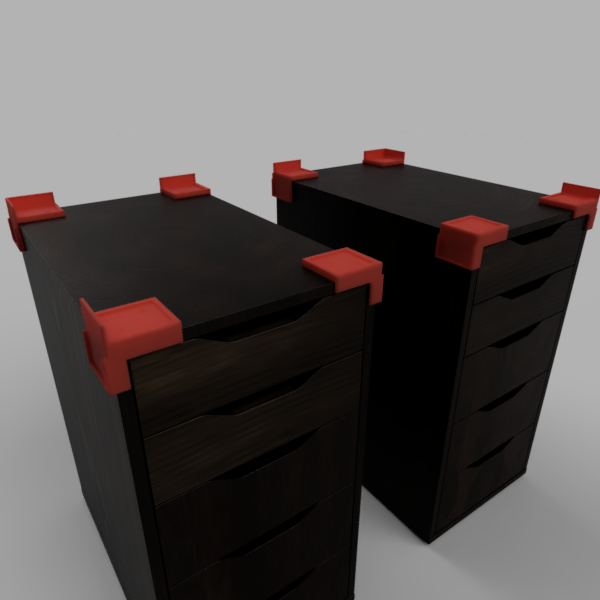 Modular stoppers for IKEA ALEX drawers by Bloodies | Download free STL ...