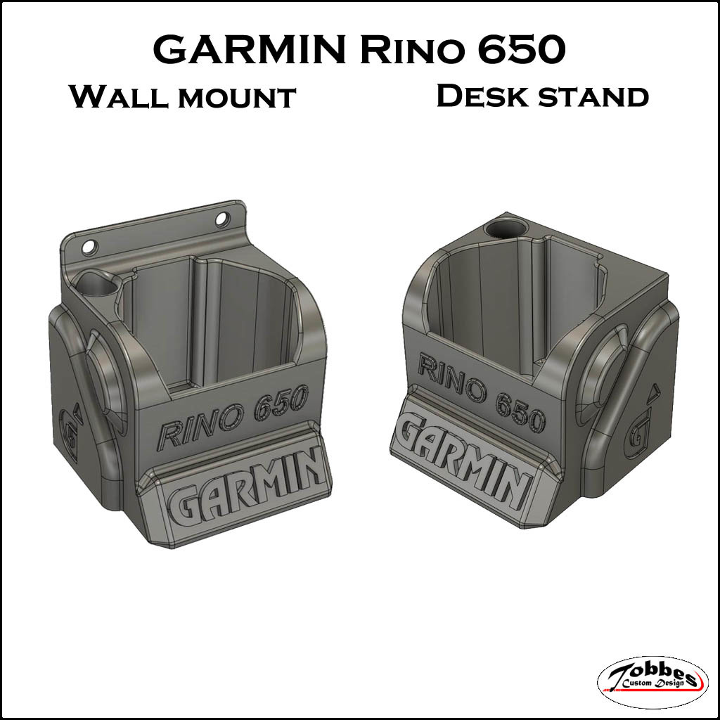 Garmin Rino 650 desk stand and wall mount by TobbesCustomDesign ...