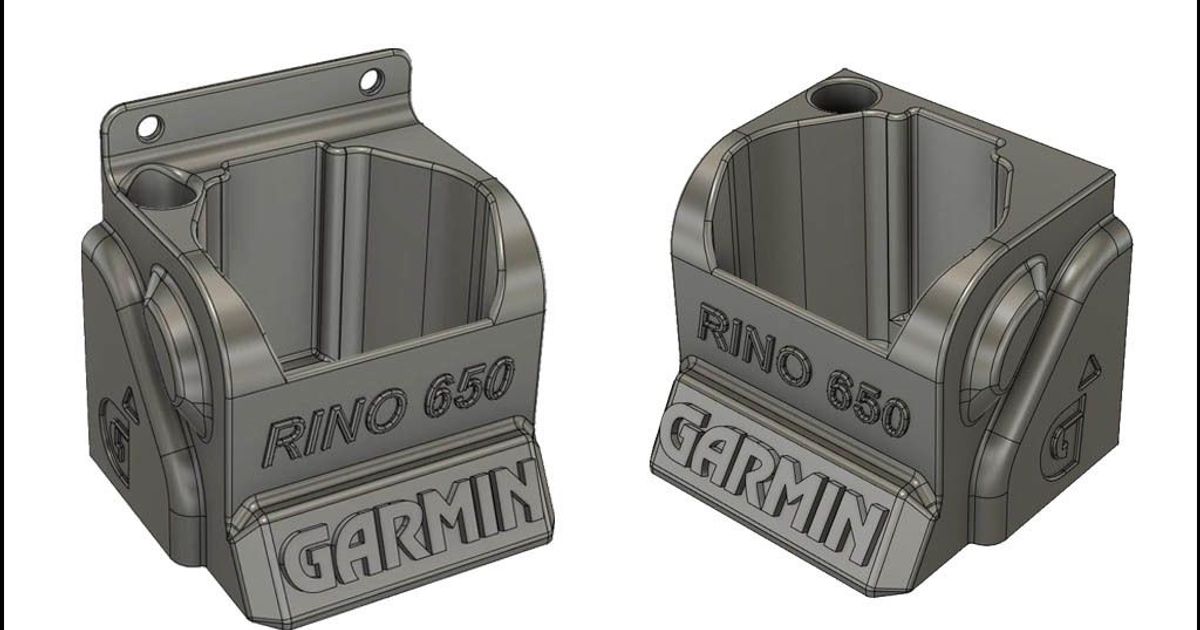 Garmin Rino 650 desk stand and wall mount by TobbesCustomDesign ...