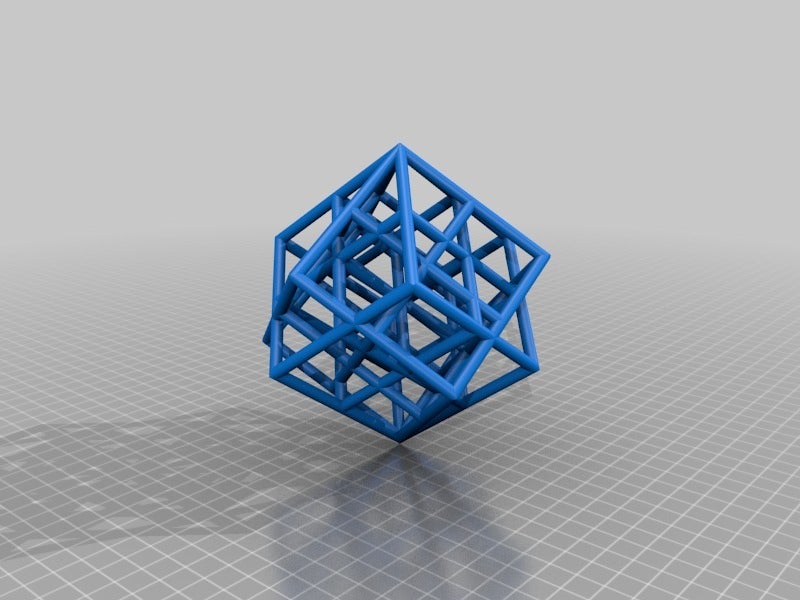 Lattice Cube 3D Printer Torture Test (Overhangs and Dual-Extrusion) by ...