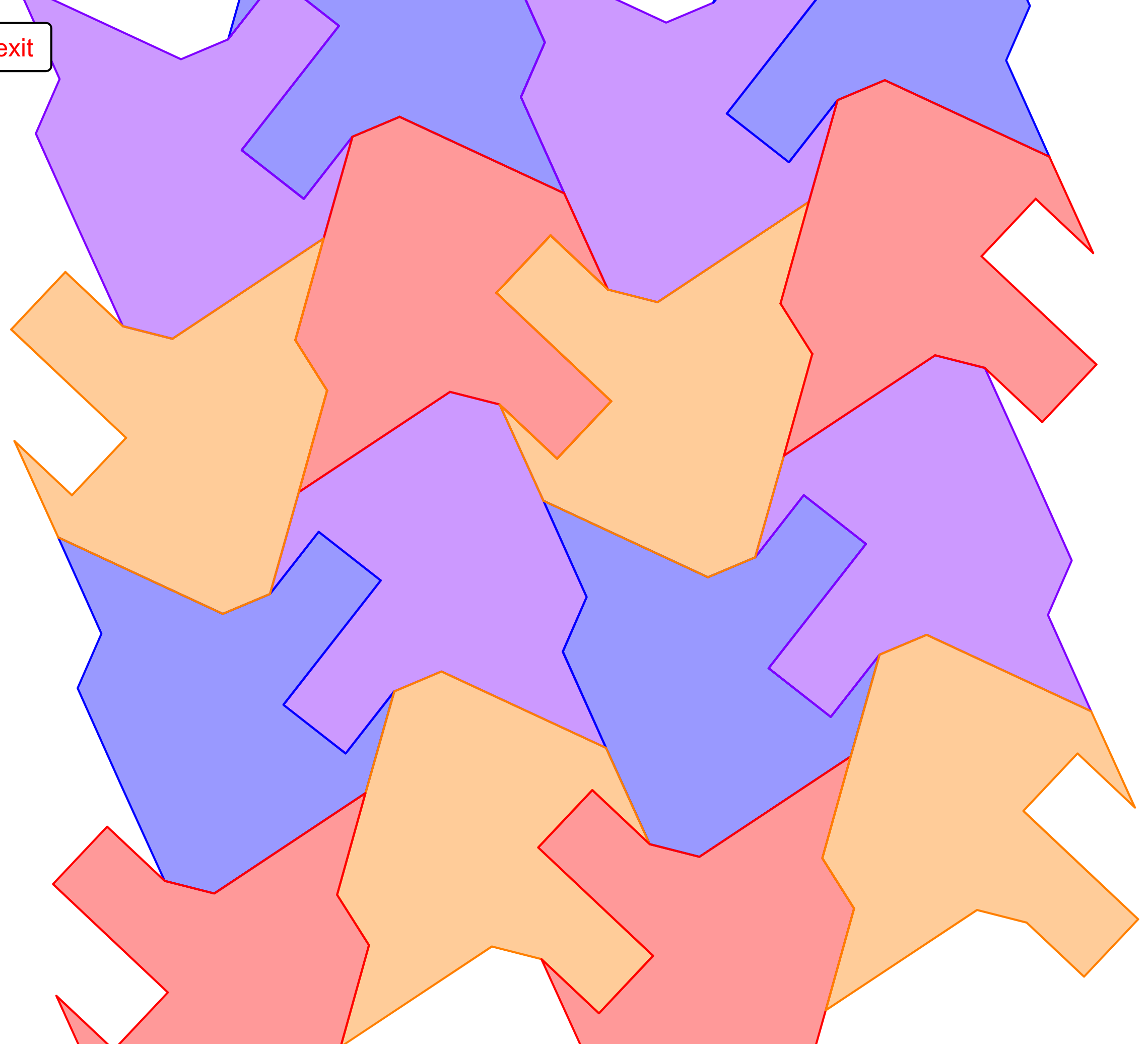 Tessellation 6 Escherized Hexagon 2 by Stillpointx | Download free STL ...