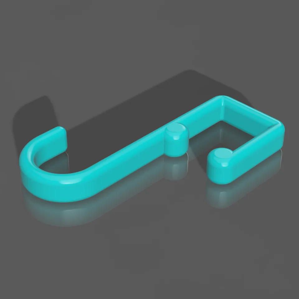 Simple Shower Hook by trey | Download free STL model | Printables.com