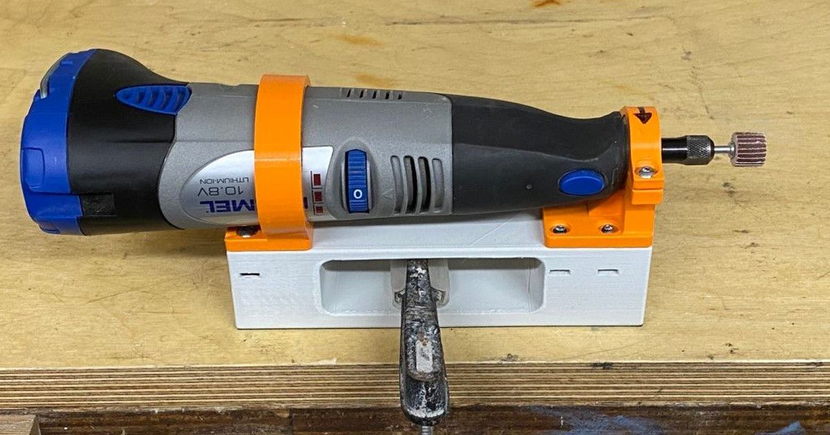 Mounting Jig for Cordless Dremel by Tritschi | Download free STL model ...