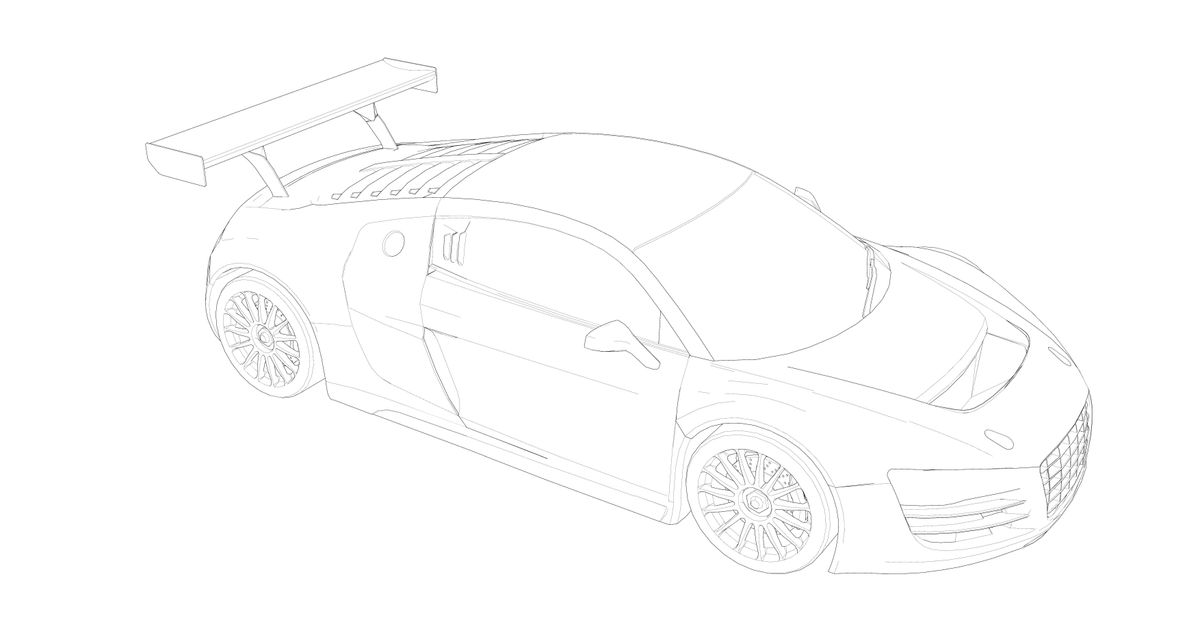 Audi R8 LMS 1:50 by Maciej | Download free STL model | Printables.com