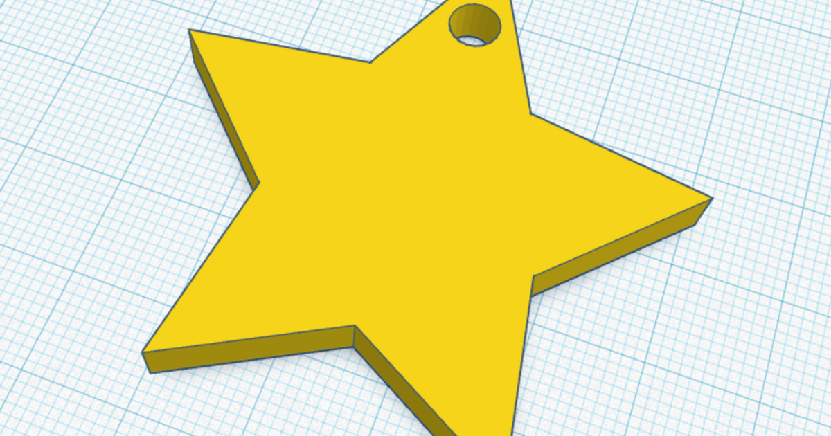 Star keychain by TheLegendaryE | Download free STL model | Printables.com