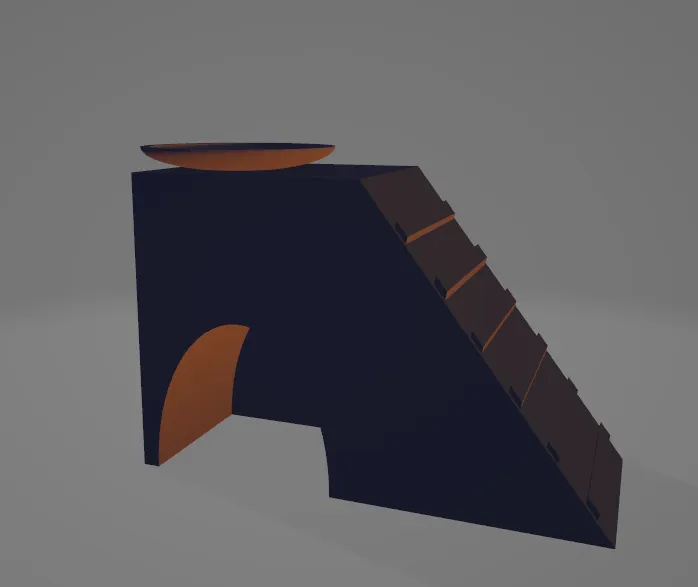 dwarf hamster ramp and bowl by cogsbody | Download free STL model ...