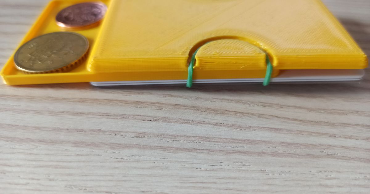 Coin pocket for card size wallets by RobertB | Download free STL model ...