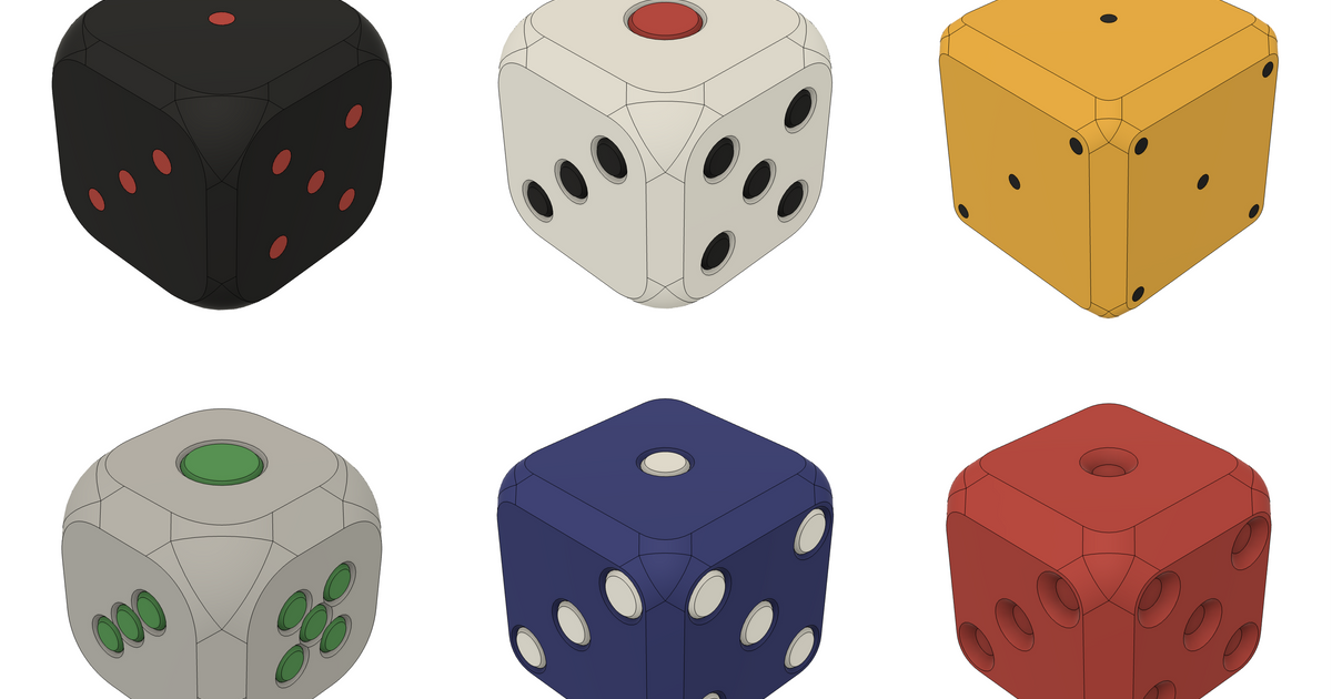 Parametric Dice by Hatchin8810 | Download free STL model | Printables.com