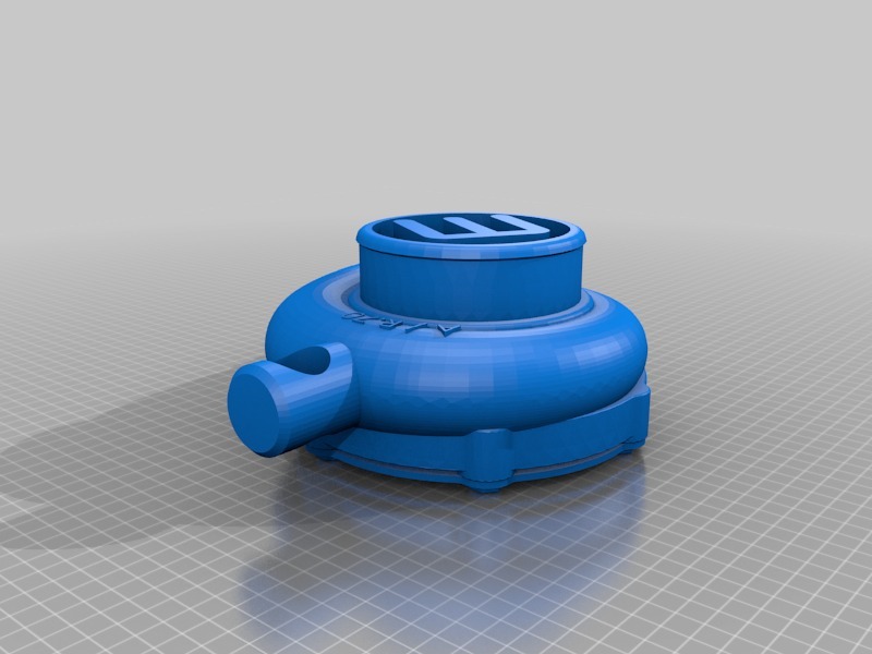 Turbocharger Keychain by Haqbany | Download free STL model | Printables.com