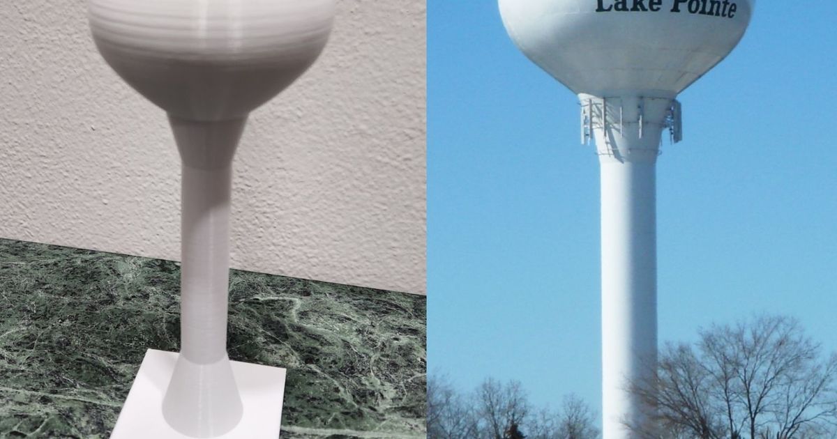 Modern Water Tower by MrRogers | Download free STL model | Printables.com