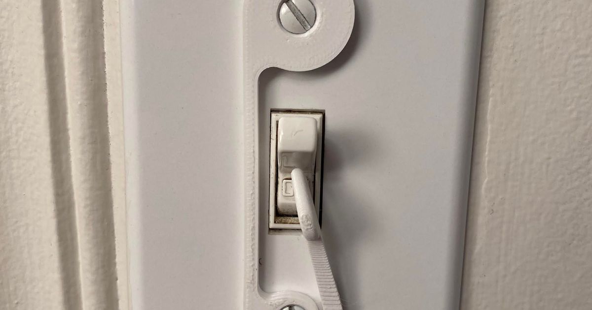 Light Switch Lock (Simplified) by Matthew B | Download free STL model ...