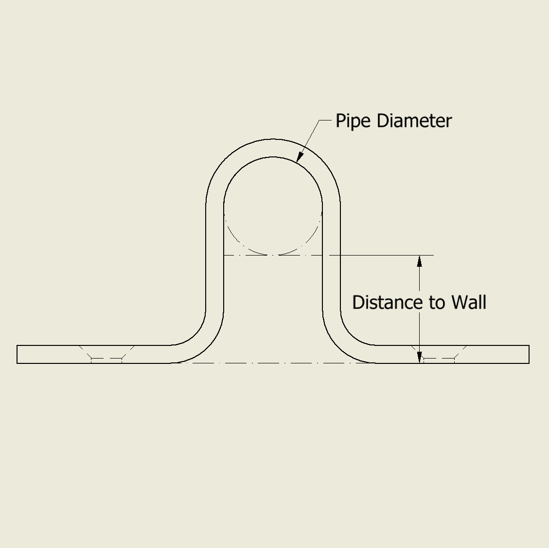 Pipe bracket with flanges, in all sizes by Pablo Fernandez | Download ...