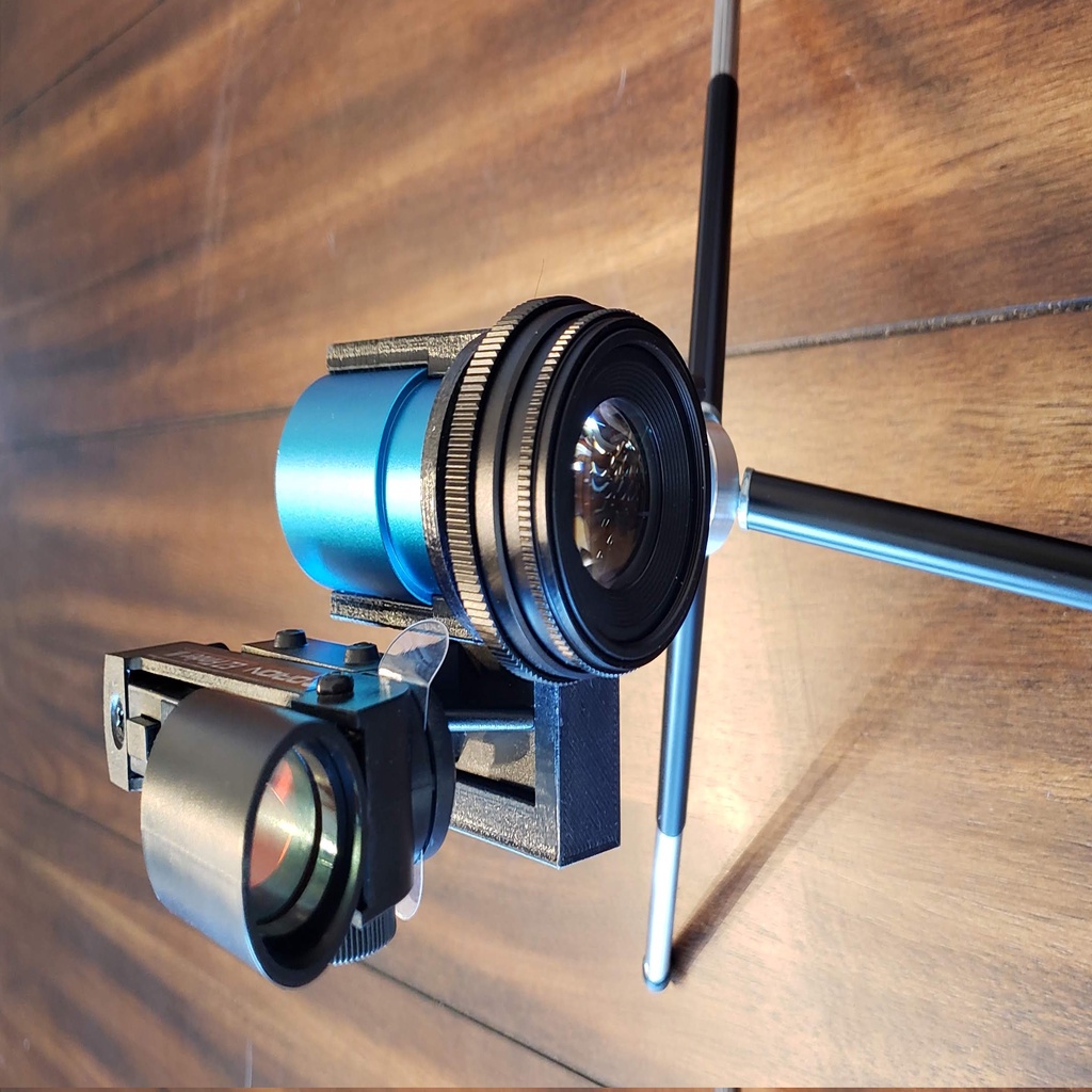 Astronomy Camera and Telrad Holder by ckuethe | Download free STL model ...