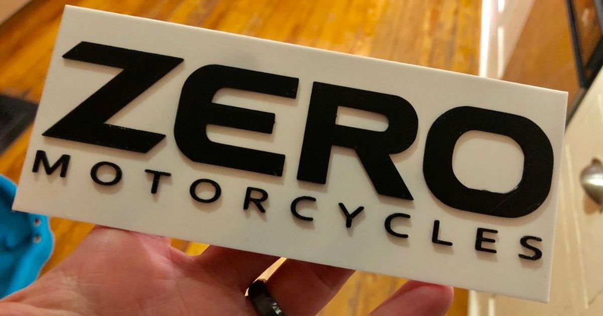 Zero Motorcycle Logo by n8foo | Download free STL model | Printables.com