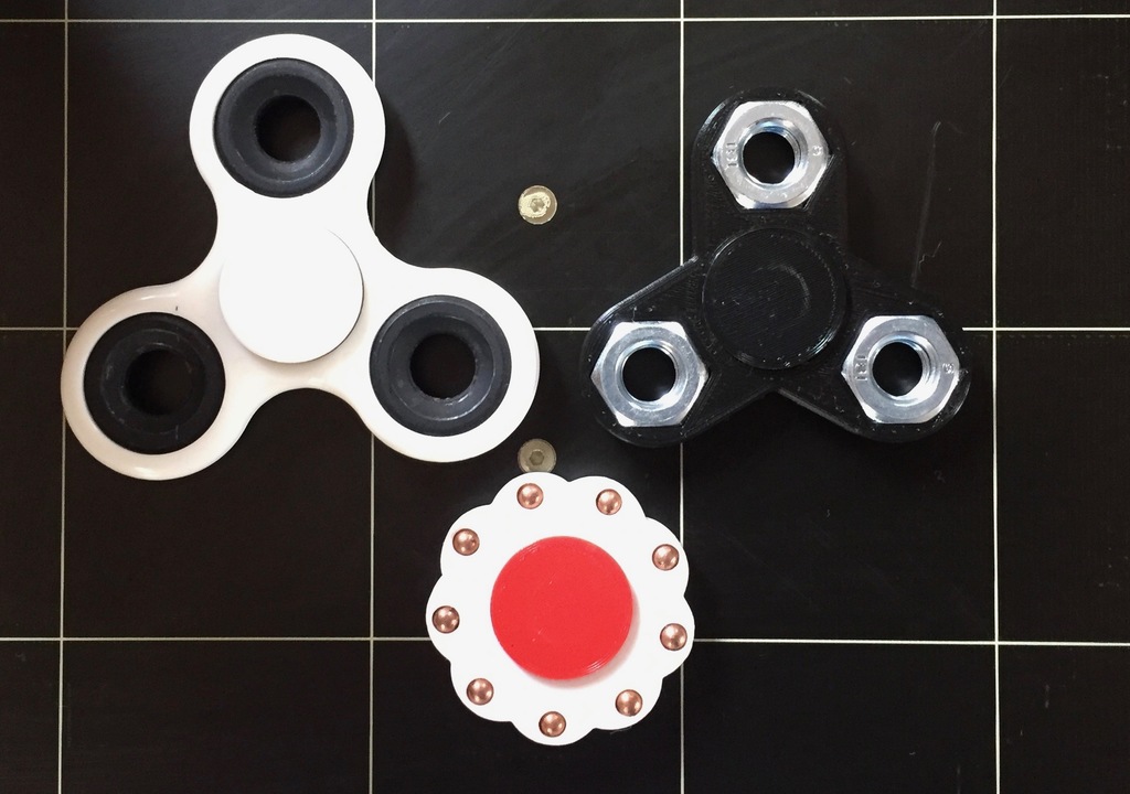 Flower shaped Toddler Spinner by n8foo | Download free STL model ...