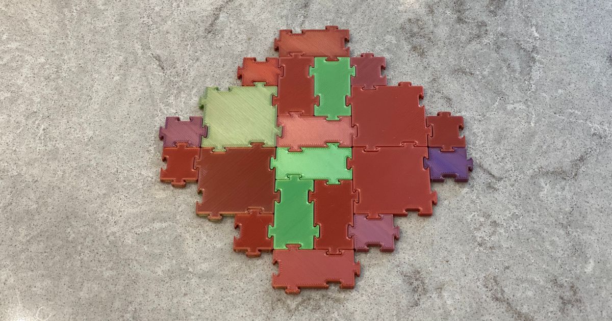 Infinity Puzzle (Montessori style) Add-On (Double-Small Piece) by Adam ...