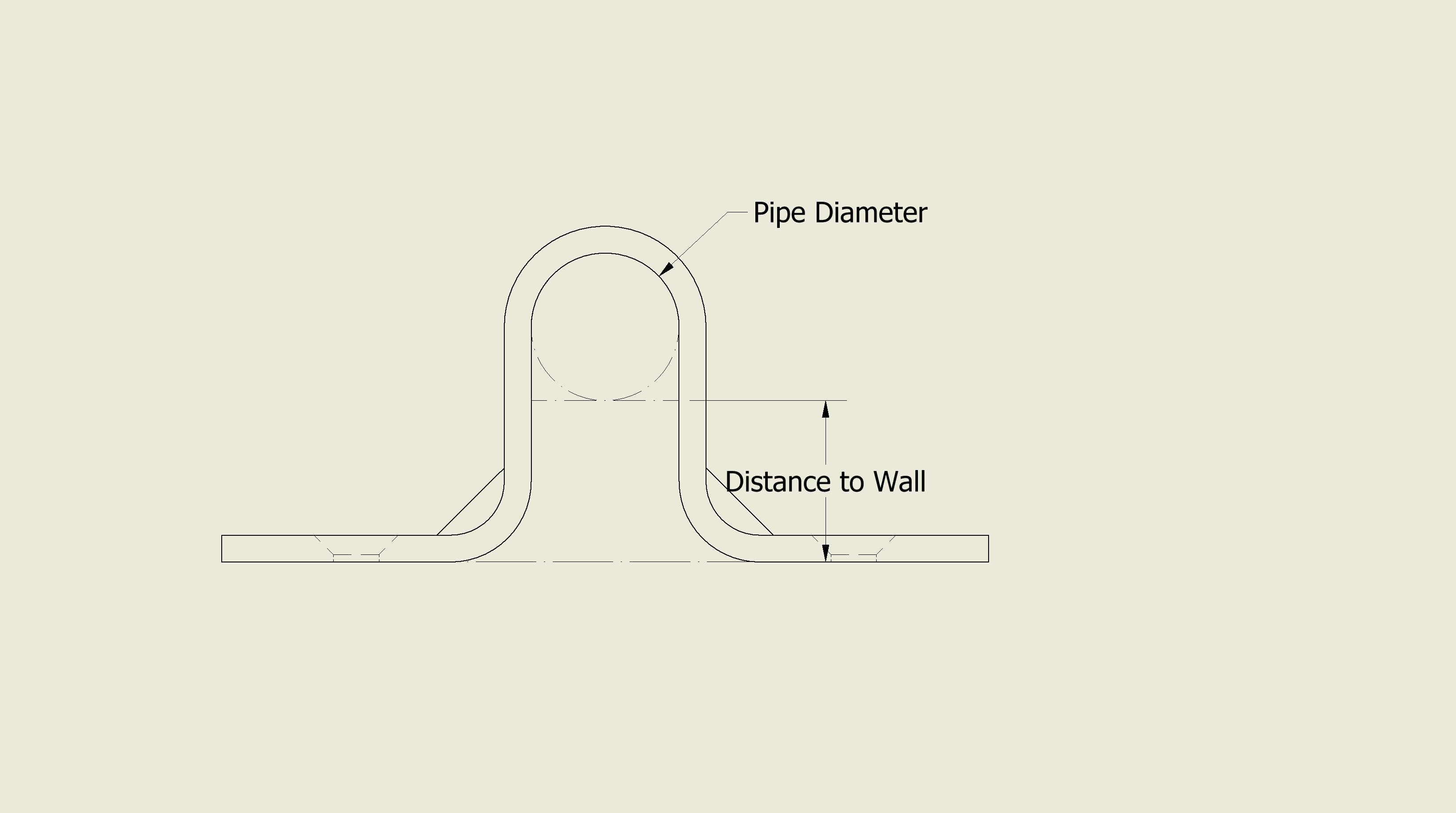 Pipe bracket with ribbed flanges, in all sizes by Pablo Fernandez ...