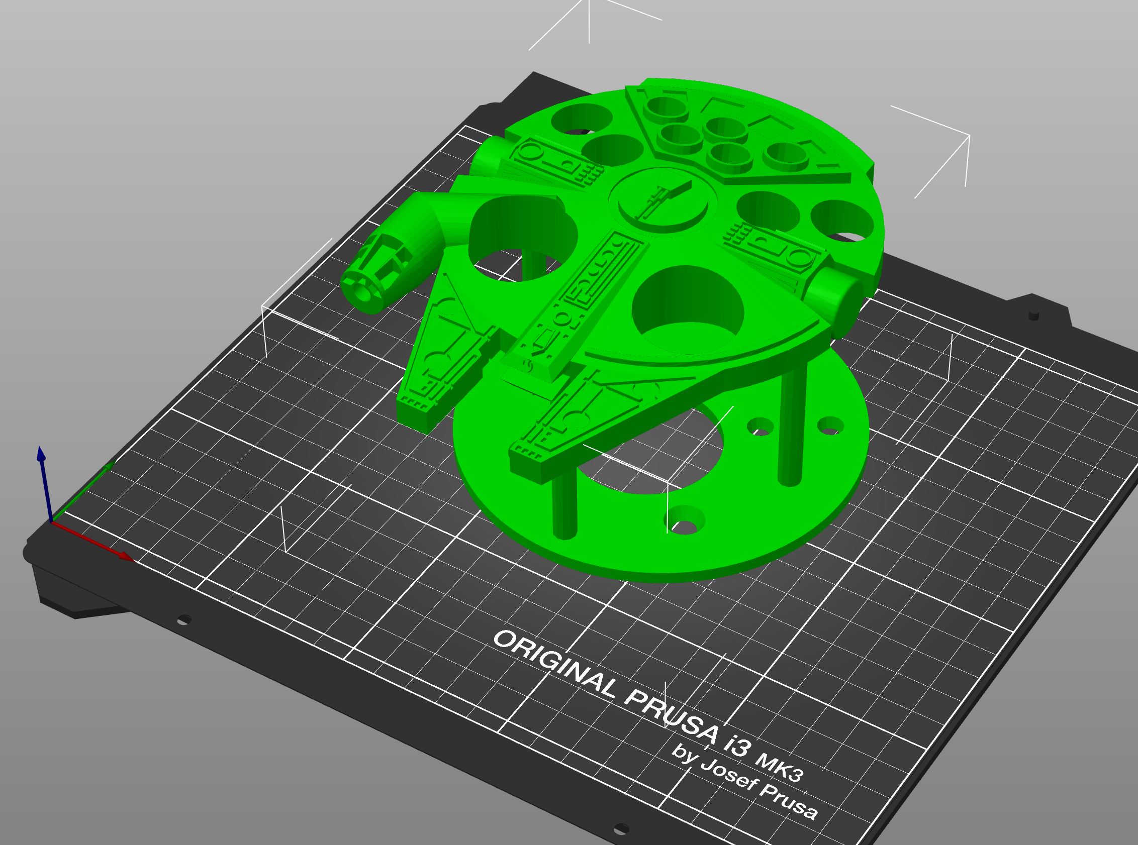 Millennium Falcon and Eppi Tube Rack by pingu | Download free STL model ...
