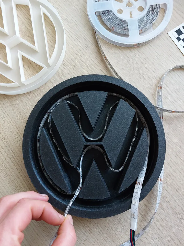 VW LED logo by Jakub Dvořák | Download free STL model | Printables.com