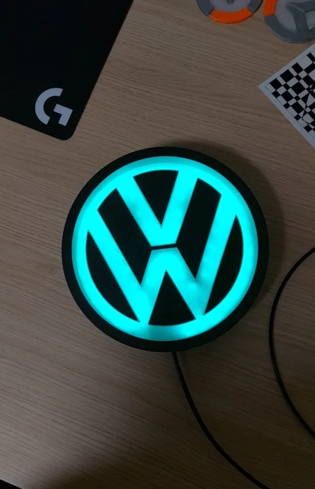 VW LED logo by Jakub Dvořák | Download free STL model | Printables.com