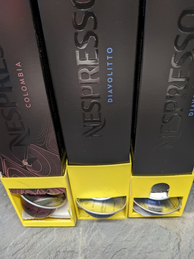 Nespresso Vertuo Capsule box holder by nohkumado | Download free STL ...