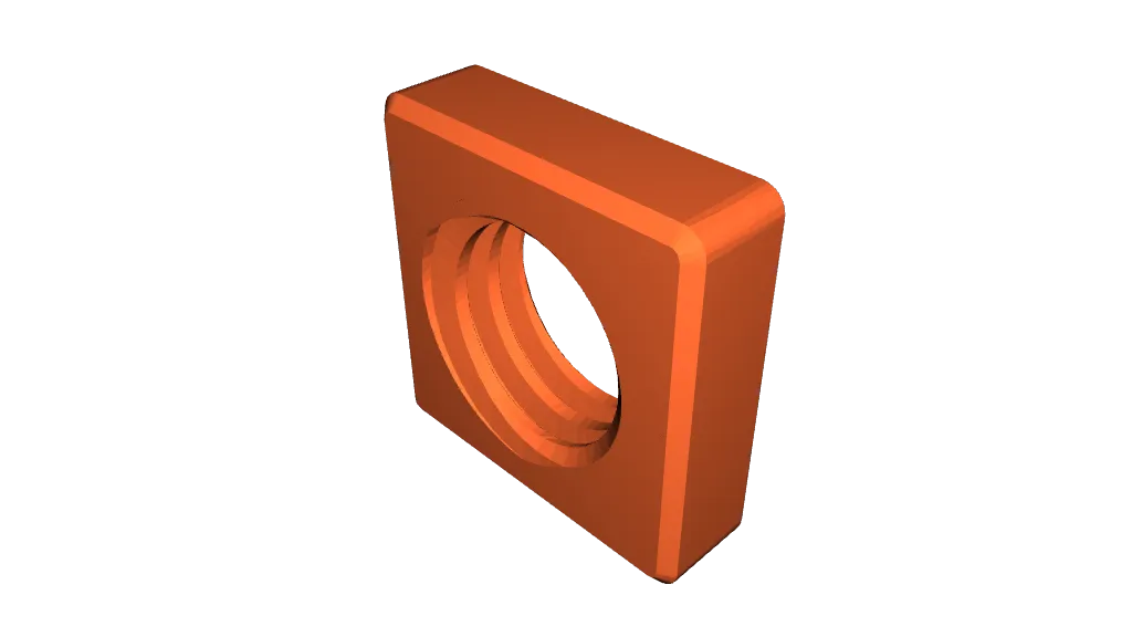 M3 Square nut by luckypogo | Download free STL model | Printables.com