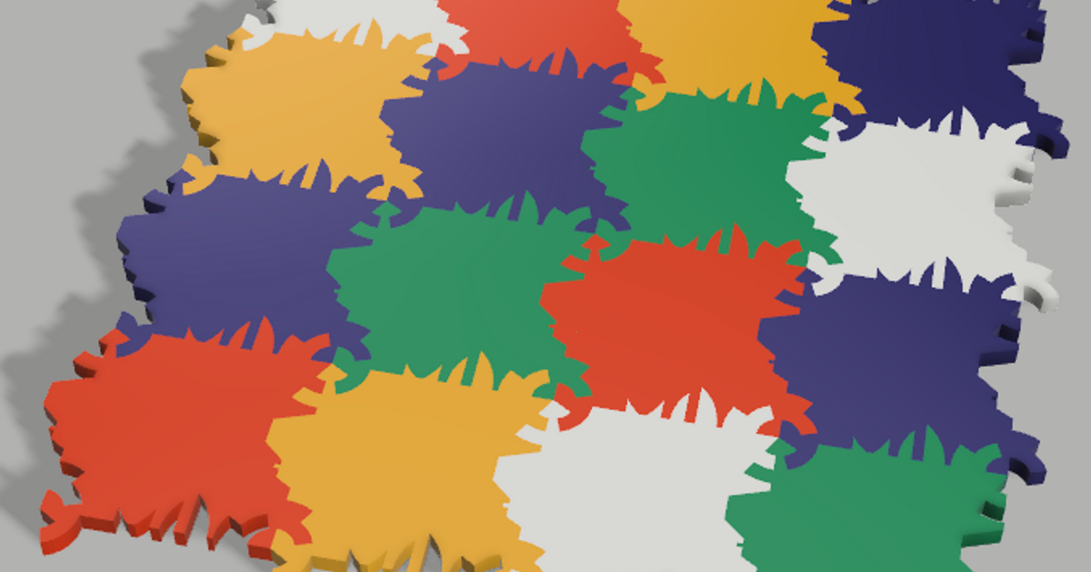 Random spiral tessellation by EnDrew 3 Pro | Download free STL model ...