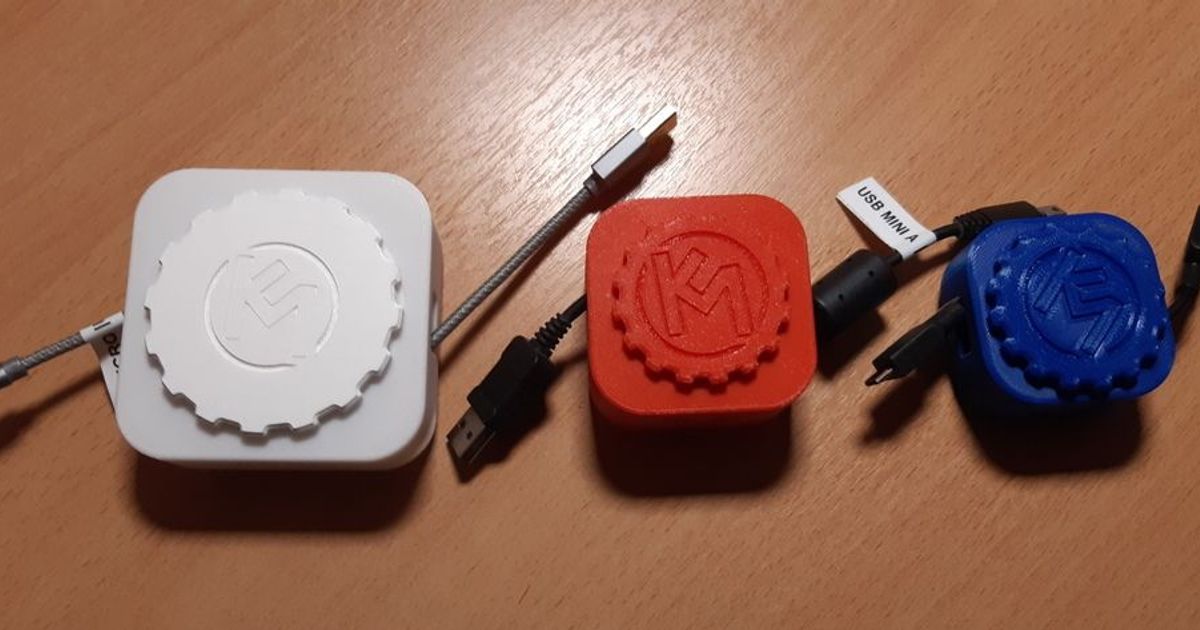 USB CABLE ROLLER V2 by Findusdwarf | Download free STL model ...