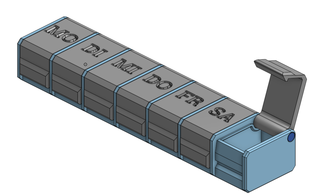 Pillenspender-Pill Dispenser por Findusdwarf | Descargar modelo STL ...