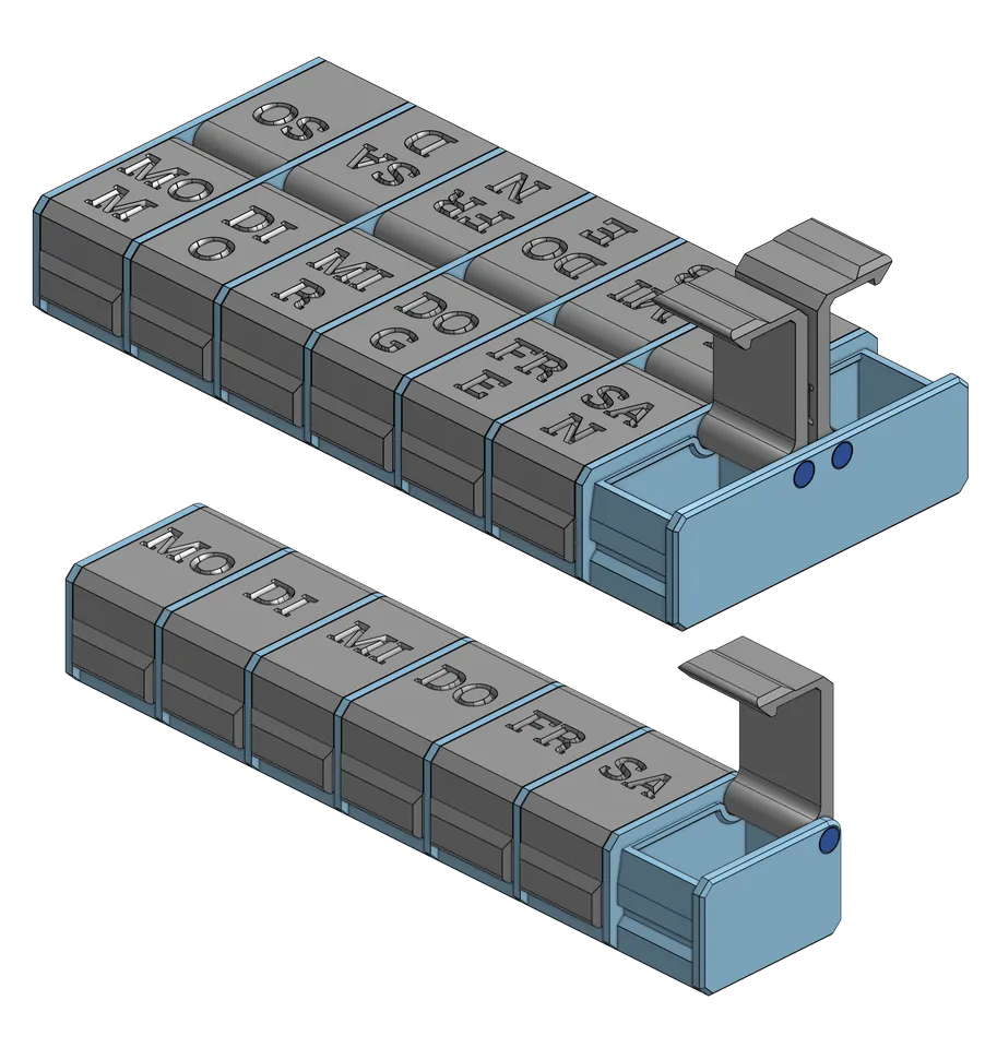 Pillenspender-Pill Dispenser by Findusdwarf | Download free STL model ...