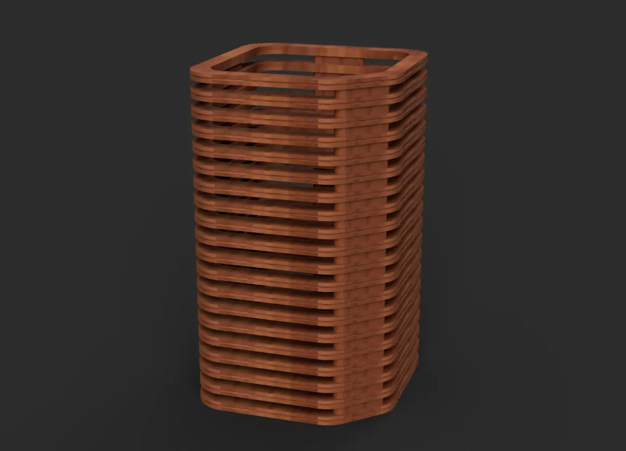 (No support) Open-Shelved Pencil Holder by RB3D | Download free STL ...