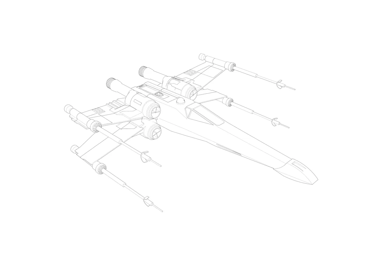 X-wing Starfighter by Maciej | Download free STL model | Printables.com