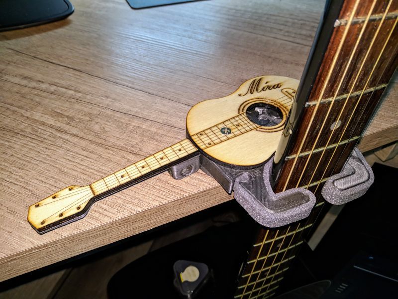 guitar holder on the table neck 50 or 55 mm by pemlik | Download free ...