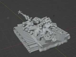 Christmas Tank by Haksodus | Download free STL model | Printables.com