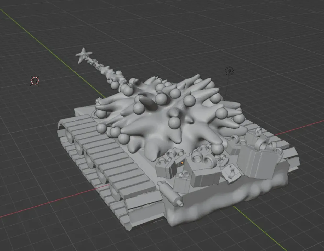 Christmas Tank by Haksodus | Download free STL model | Printables.com