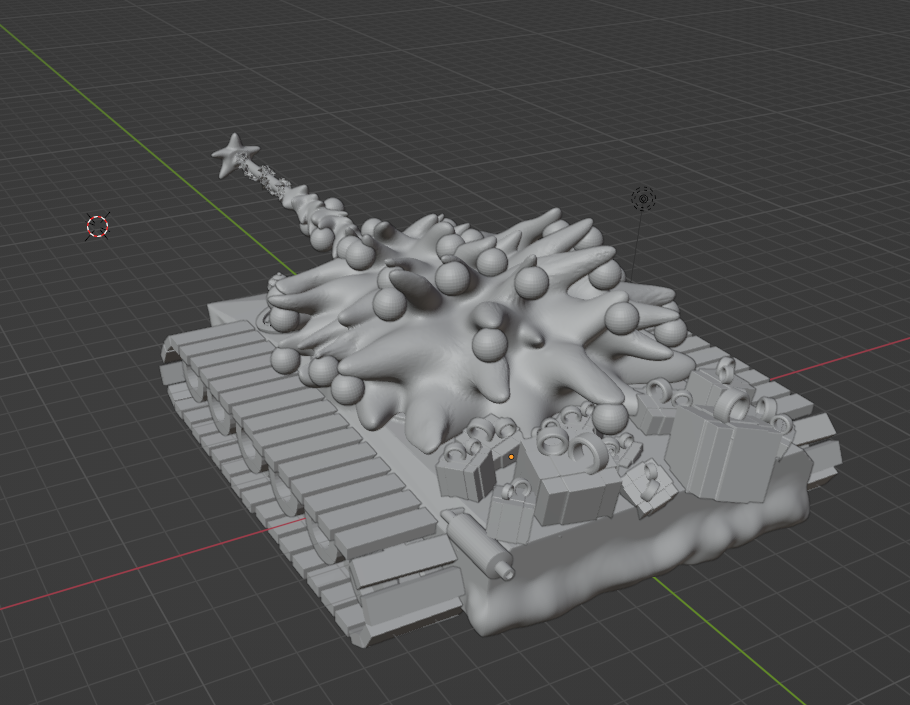 Christmas Tank by Haksodus | Download free STL model | Printables.com