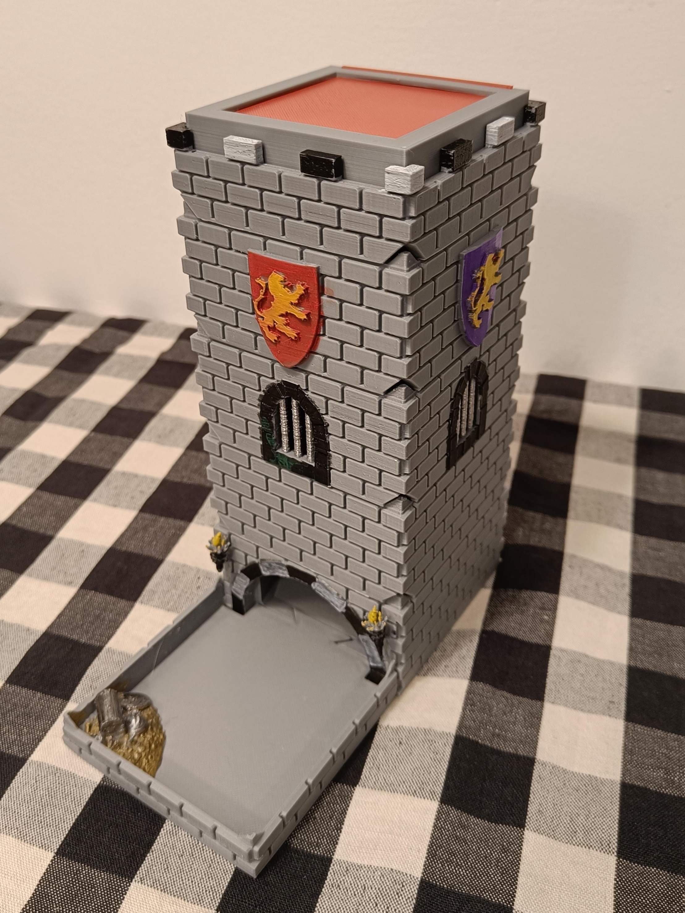 Dice Tower - top storage container by PowderCZ | Download free STL ...