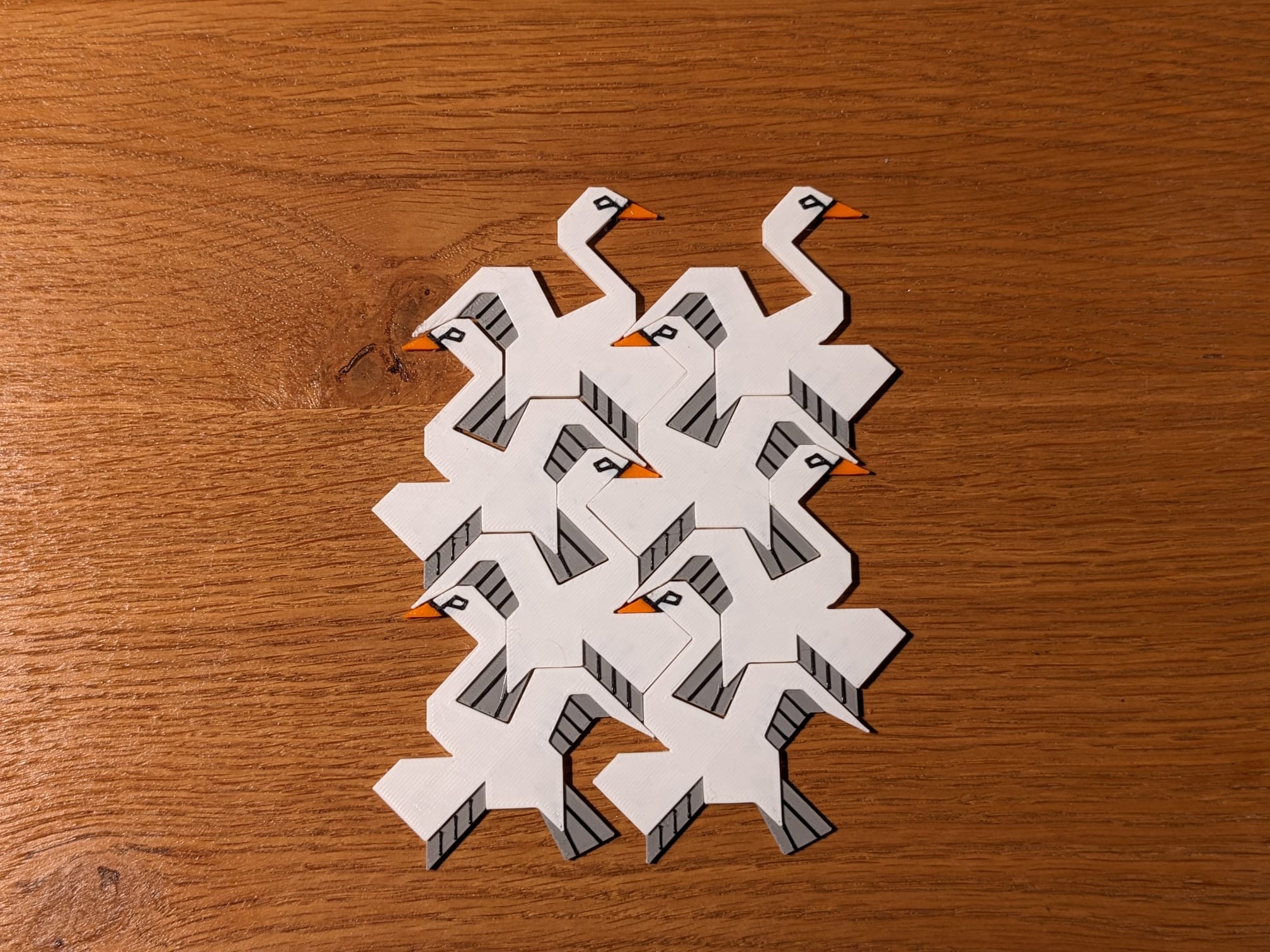 Tessellation: Swans by Fran Gaur | Download free STL model | Printables.com