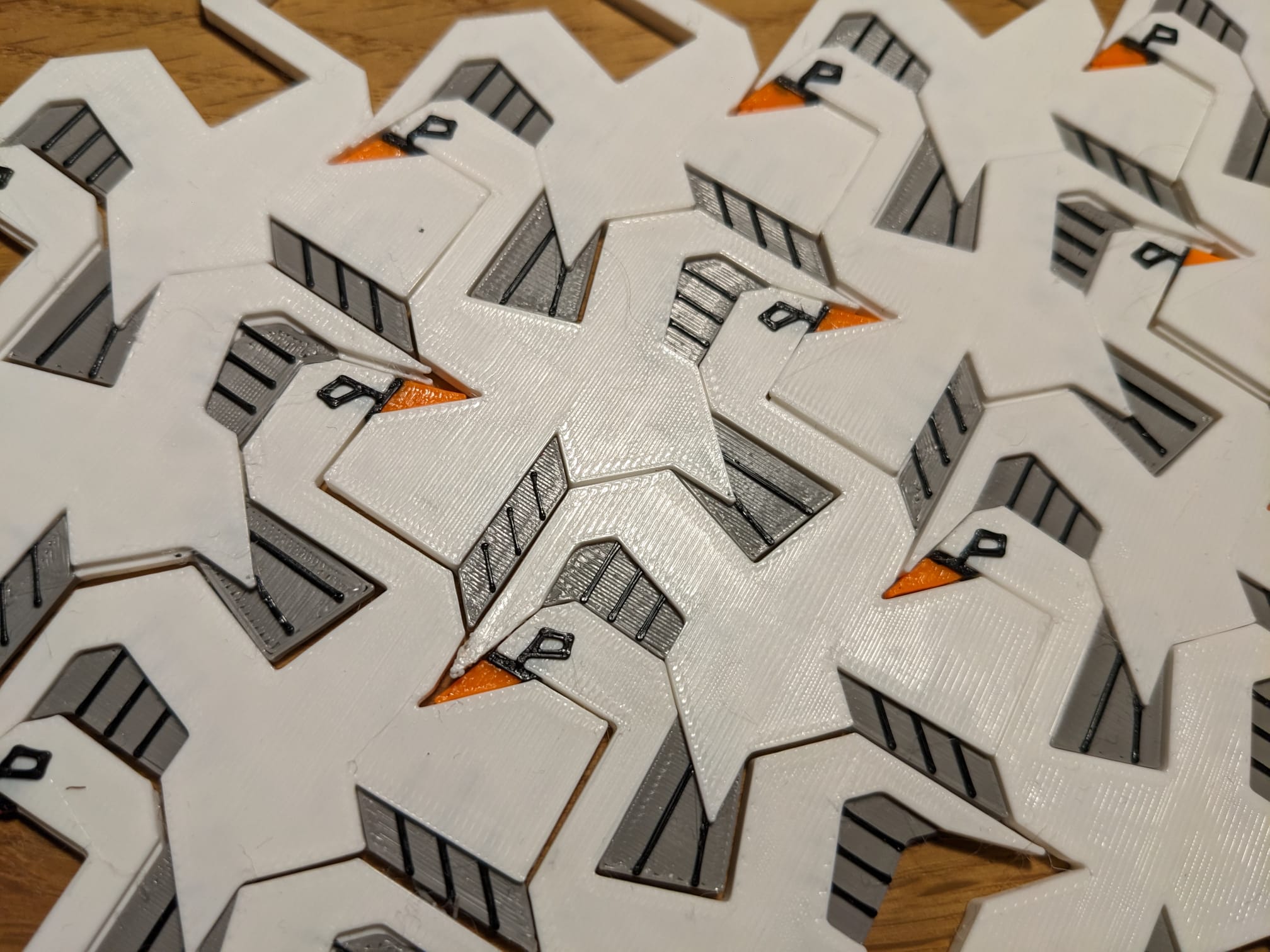 Tessellation: Swans by Fran Gaur | Download free STL model | Printables.com